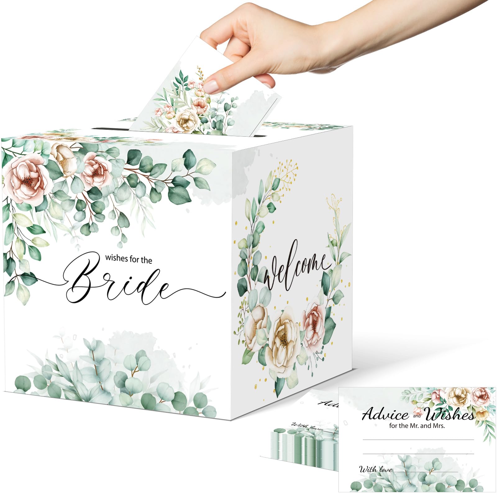 Bridal Shower Card Holders Personalized Wooden Cards Box Wedding