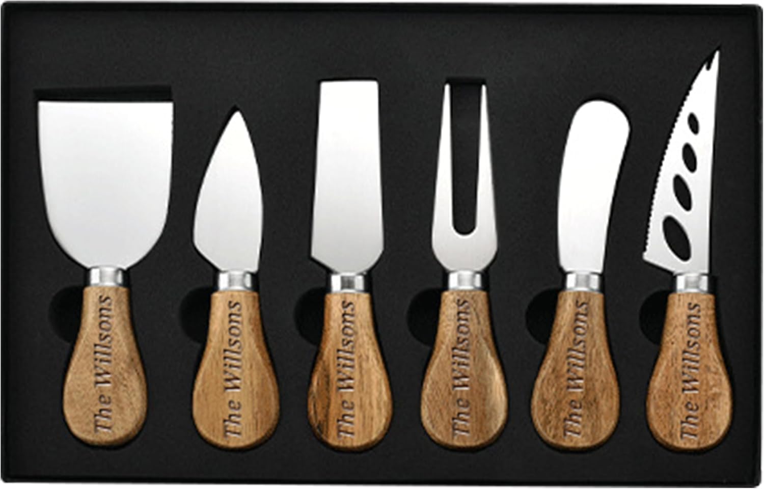 Amazon.com: IUI Personalized Cheese Knife Set, Engraved Custom ...
