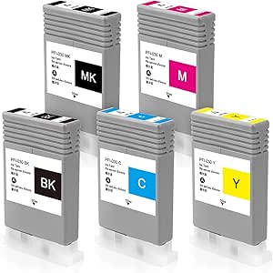 Amazon.com: PFI-030 Ink Cartridge 55ML Pigment Ink for Canon ImagePrograf TA-20 TA-30 Printer (5 ...