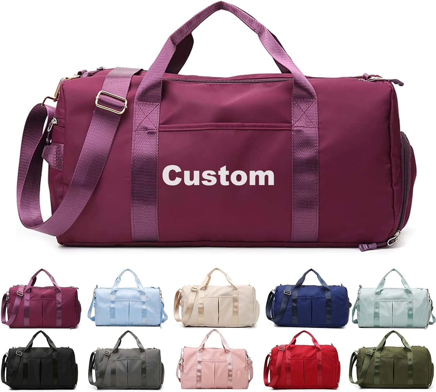 Amazon.com | Personalized Duffle Bag, Custom Name Dance Bag for Girls ...