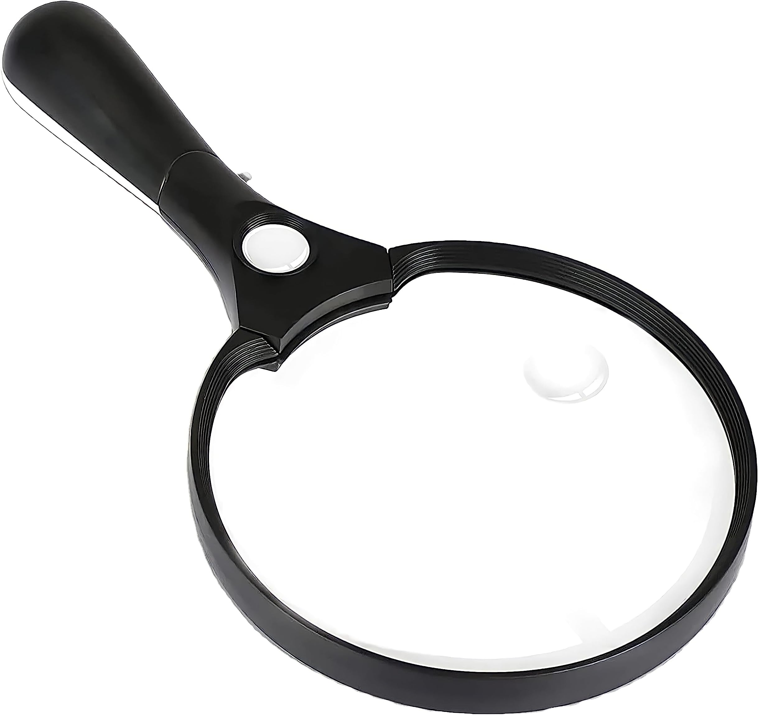 Magnifying Glass for Reading - Handheld Magnifier with Real Glass Lens ...