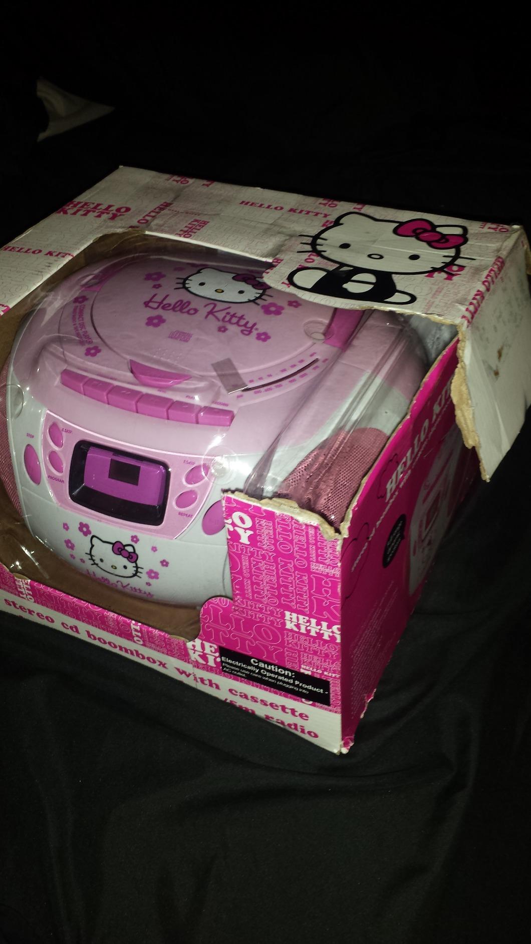 Amazon.com: HELLO KITTY KT2028A Stereo AM/FM/CD Boom Box with Cassette ...