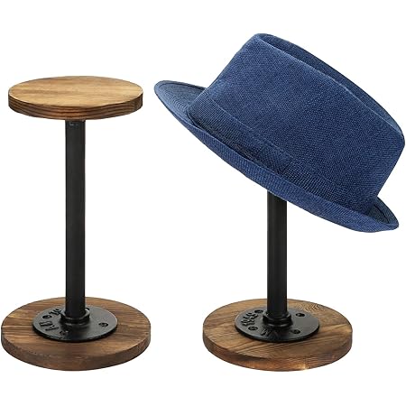 Amazon.com: MyGift Table Hat Rack, Black Metal Wire Wig Display Stand ...