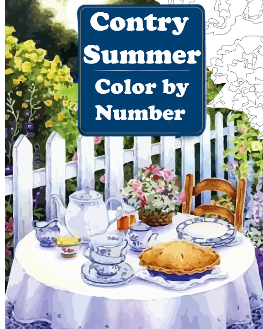 Buy Contry Summer Color by Number: An Adriult Colong Book Featuring ...