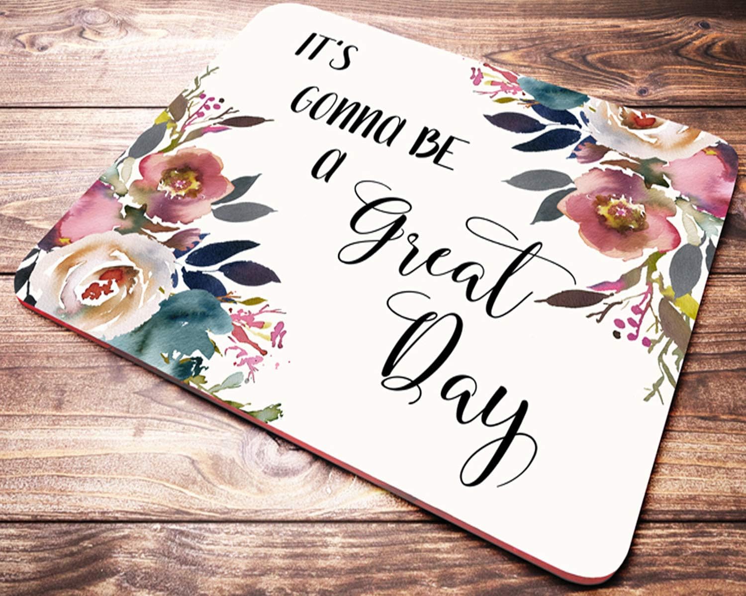Amazon.com : Inspirational Quote Floral Mouse Pad You Got This Desk ...