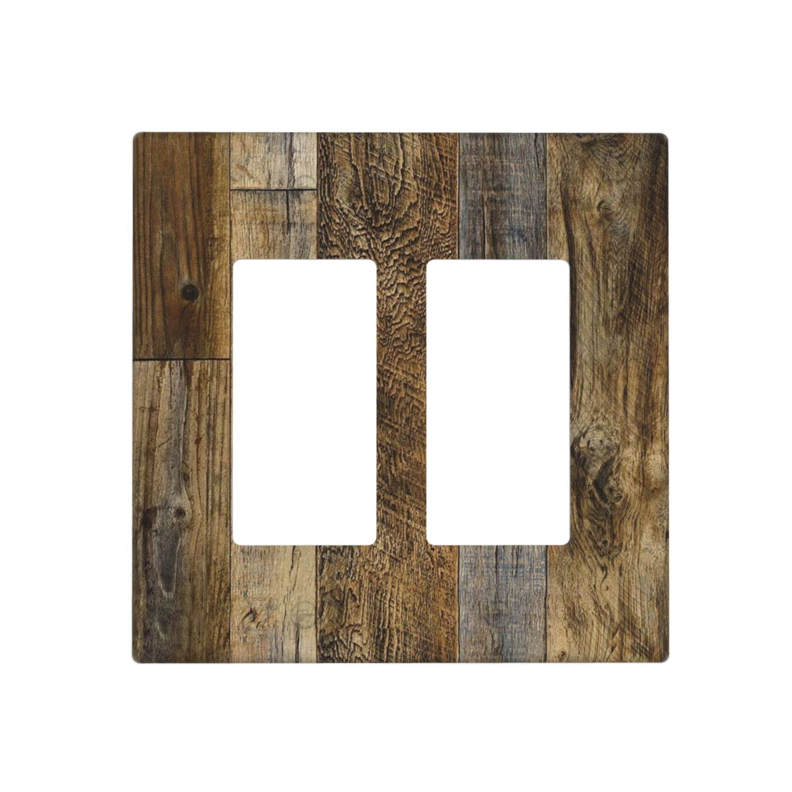 Country Rustic Retro 2 Gang Double Rocker/decora Light Switch Cover ...