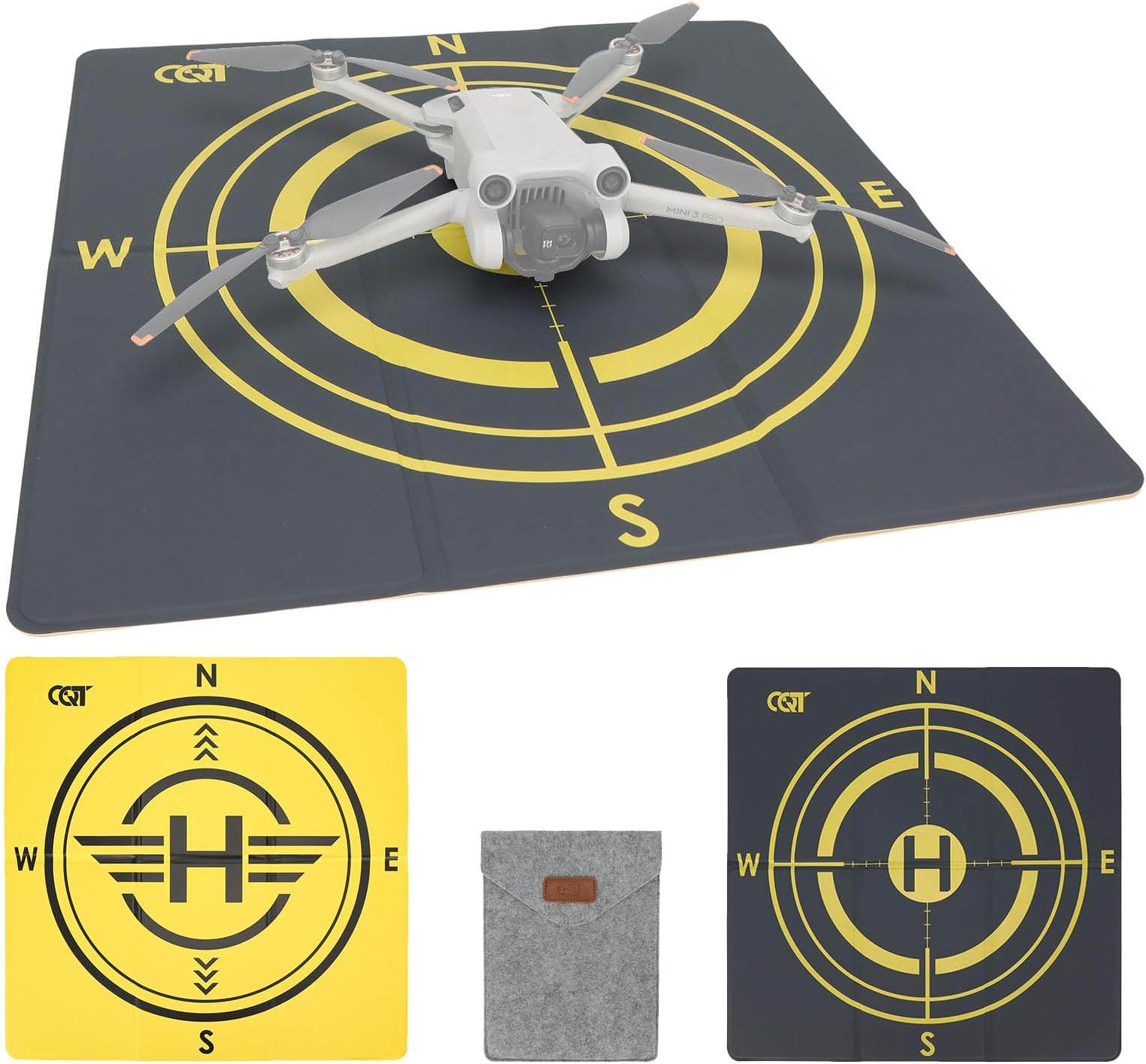 Amazon.com: CQT Drone Landing Pad Universal Waterproof Weighted Portable Fast-Foldable Helipad ...