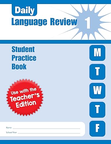 Daily Language Review Grade 1 Sb: Evan-Moor Educational Publishers ...