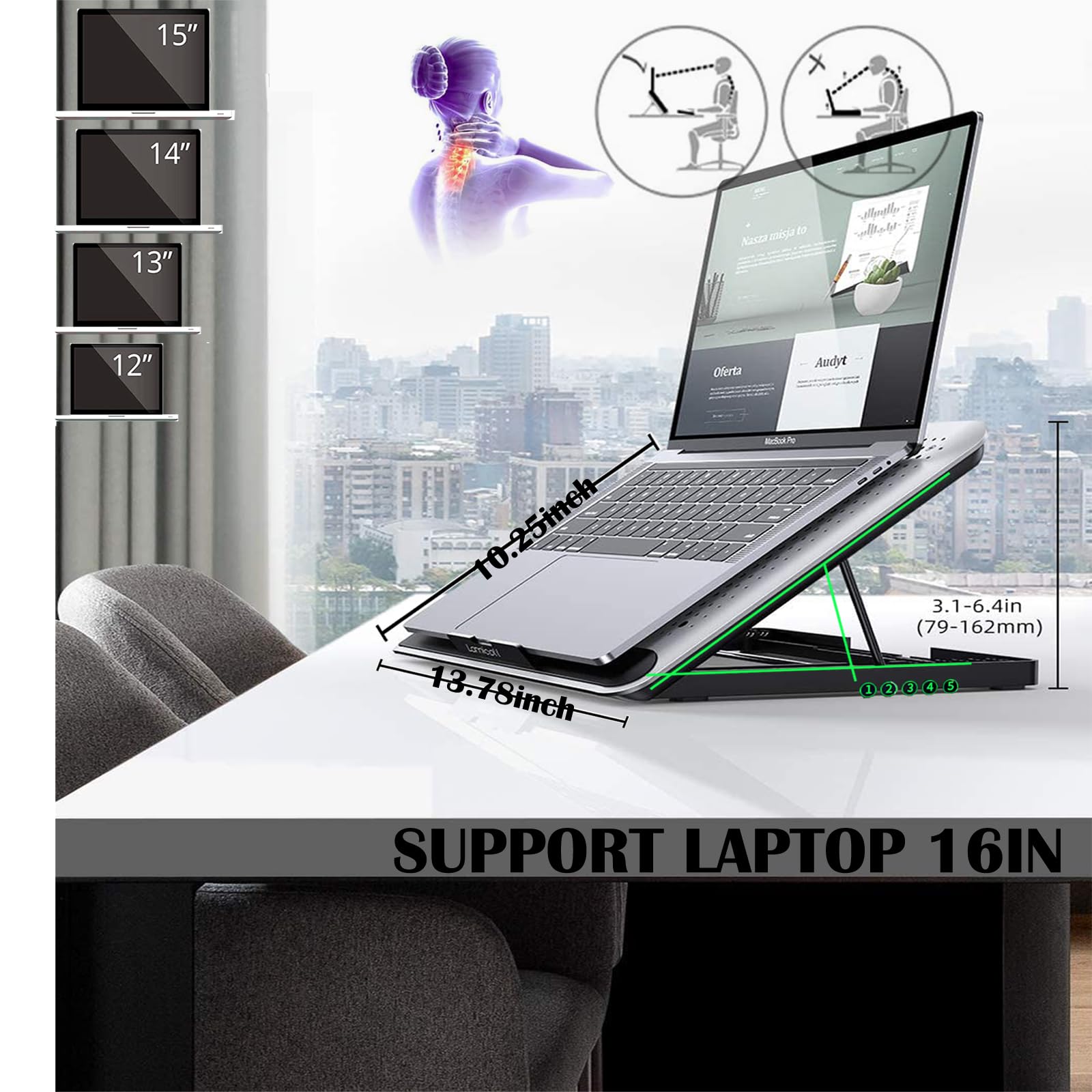 Snapklik.com : 16inch Single Fan Lap Chill Mat - Aluminum Panel Laptop ...