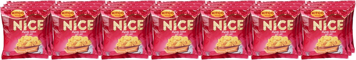 Kitco Nice Lightly Salted Natural Potato Chips, 21 X 12 G, Beige : Buy ...