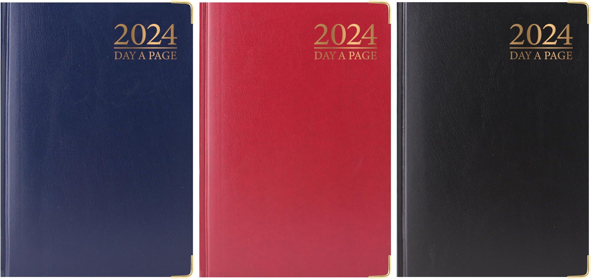 2024 A4 / A5 / A6 Day A Page DAP and Week To View WTV Diary Padded ...