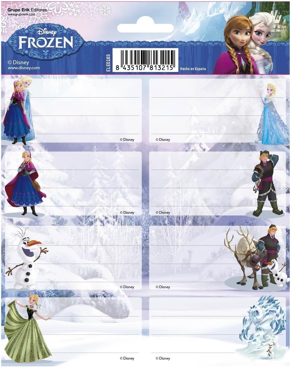 Official Frozen Christmas Stickers - Sticky Labels - Food Labels ...