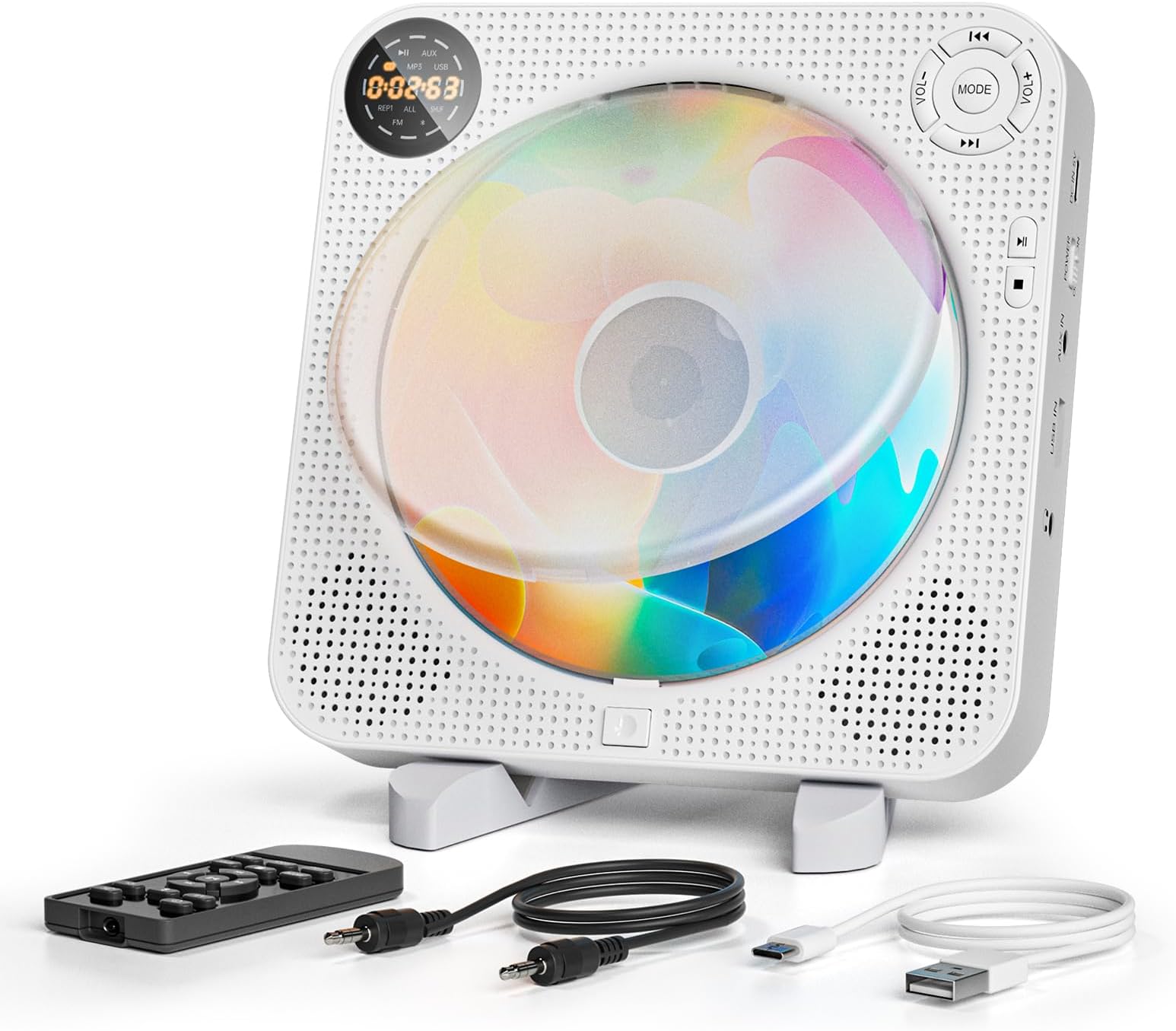 Amazon.com: CD Player Portable, Portable CD Player with Bluetooth ...