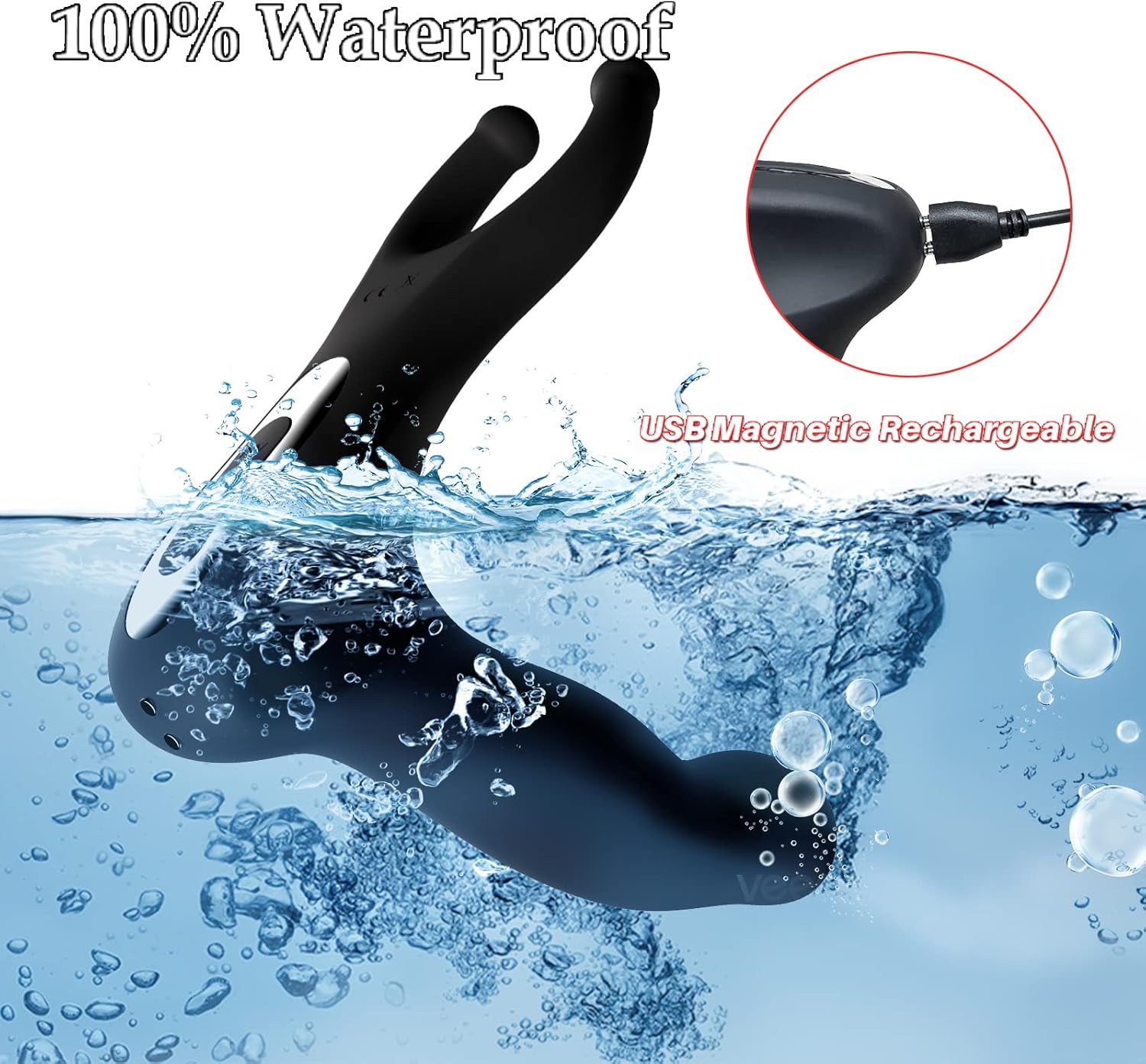 Wiggling Prostate Massager with C-Ring, Anal Adult Sex Toys for Men ...