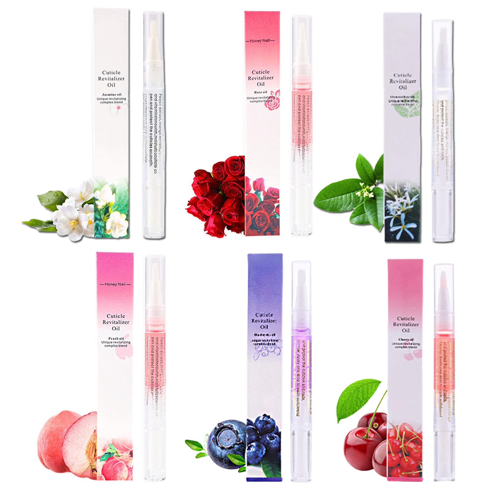 Amazon.com: 6Pcs Cuticle Oil for Nails, Cuticle Oil Pen Bulk ...