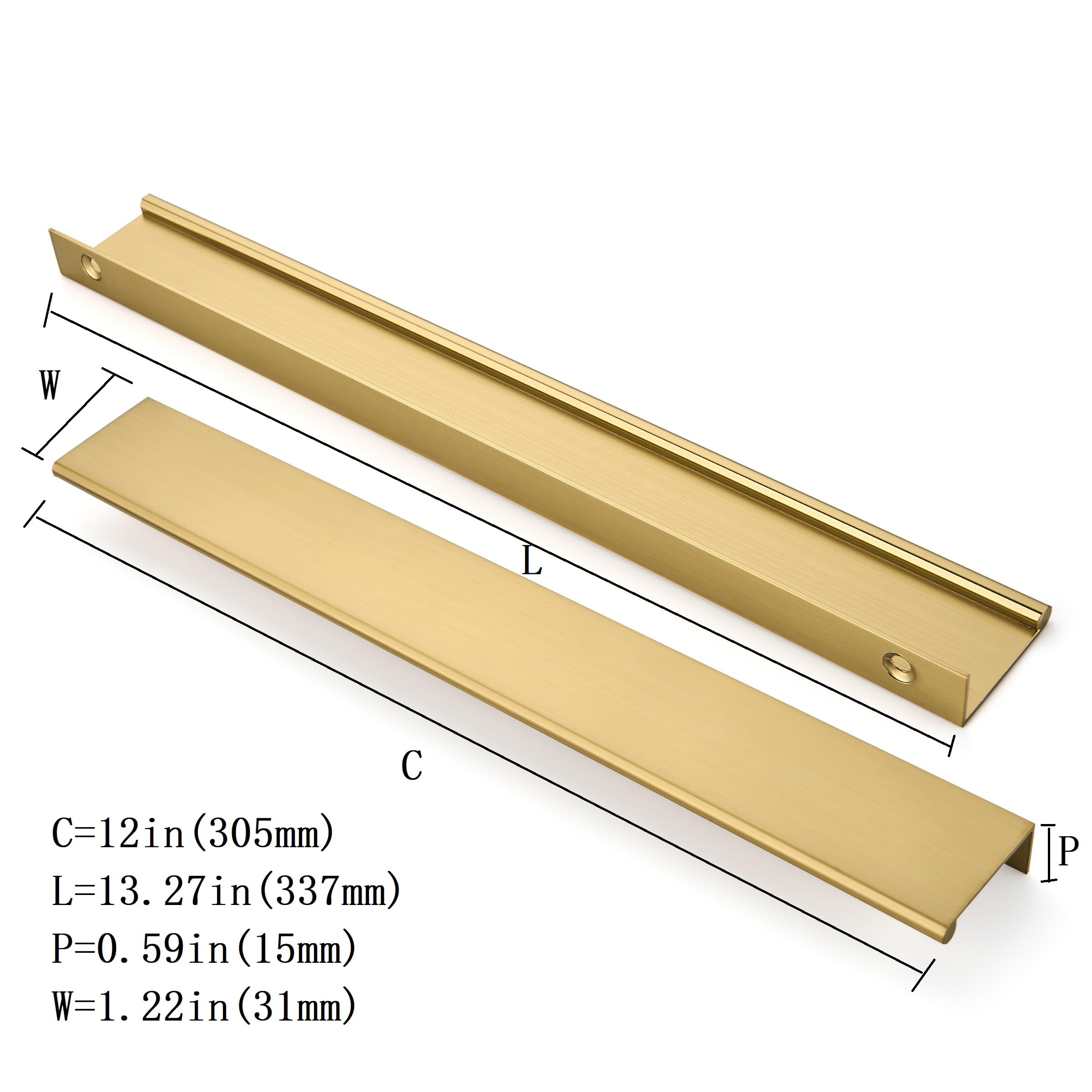 Snapklik.com : Khtumeware 5 Pack Champagne Bronze Finger Pulls Edge ...