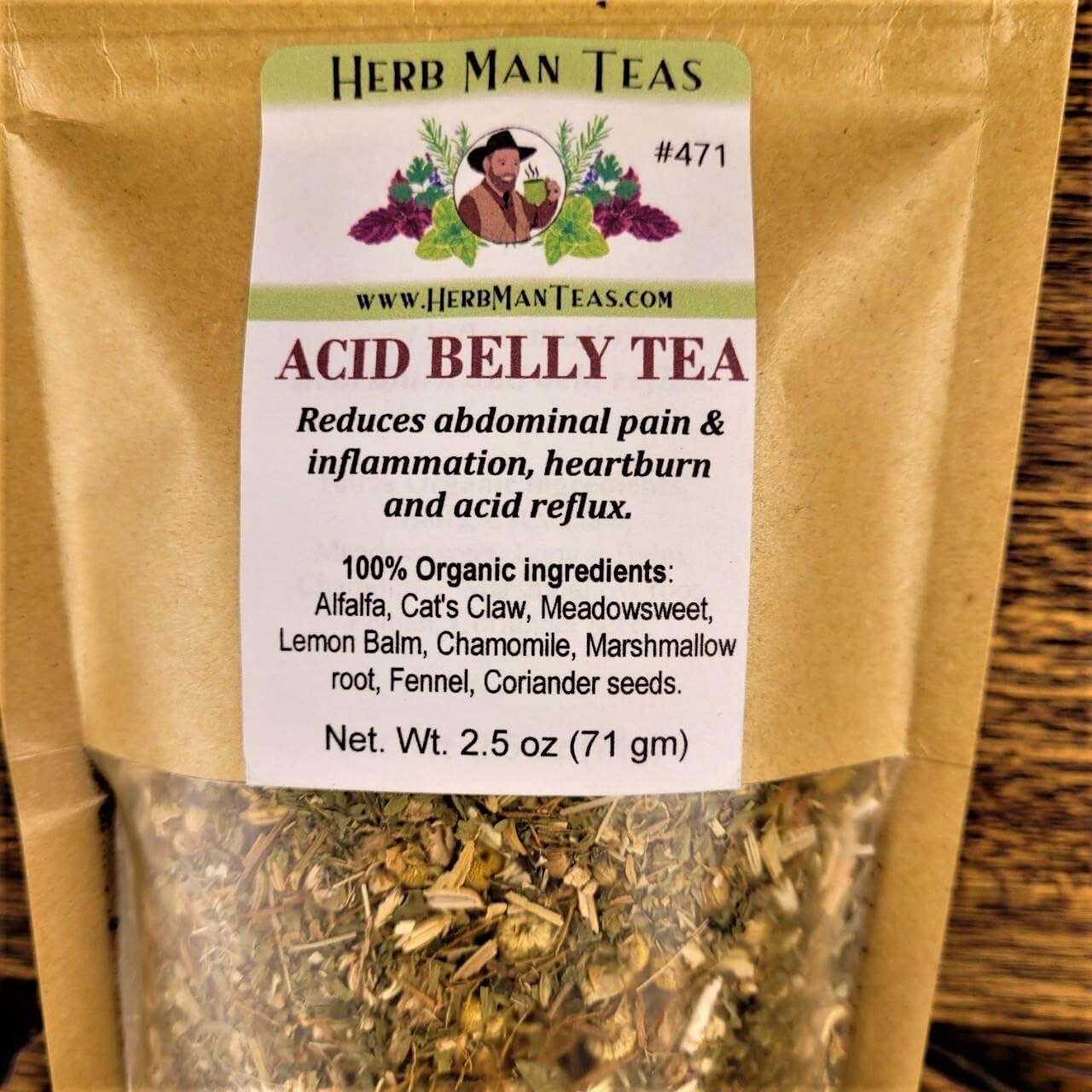 Amazon.com: Acid Reflux Tea - Reduces Abdominal Inflammation, Heartburn ...