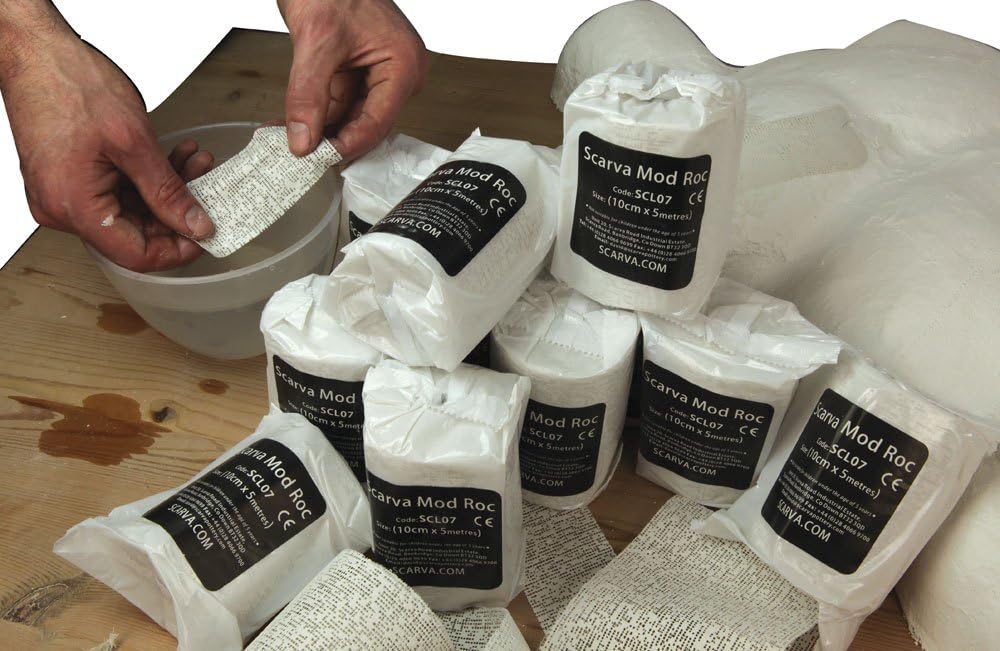 Bulk Pack 16 rolls Modroc 8cm x 3M Plaster of Paris Modelling Bandages ...