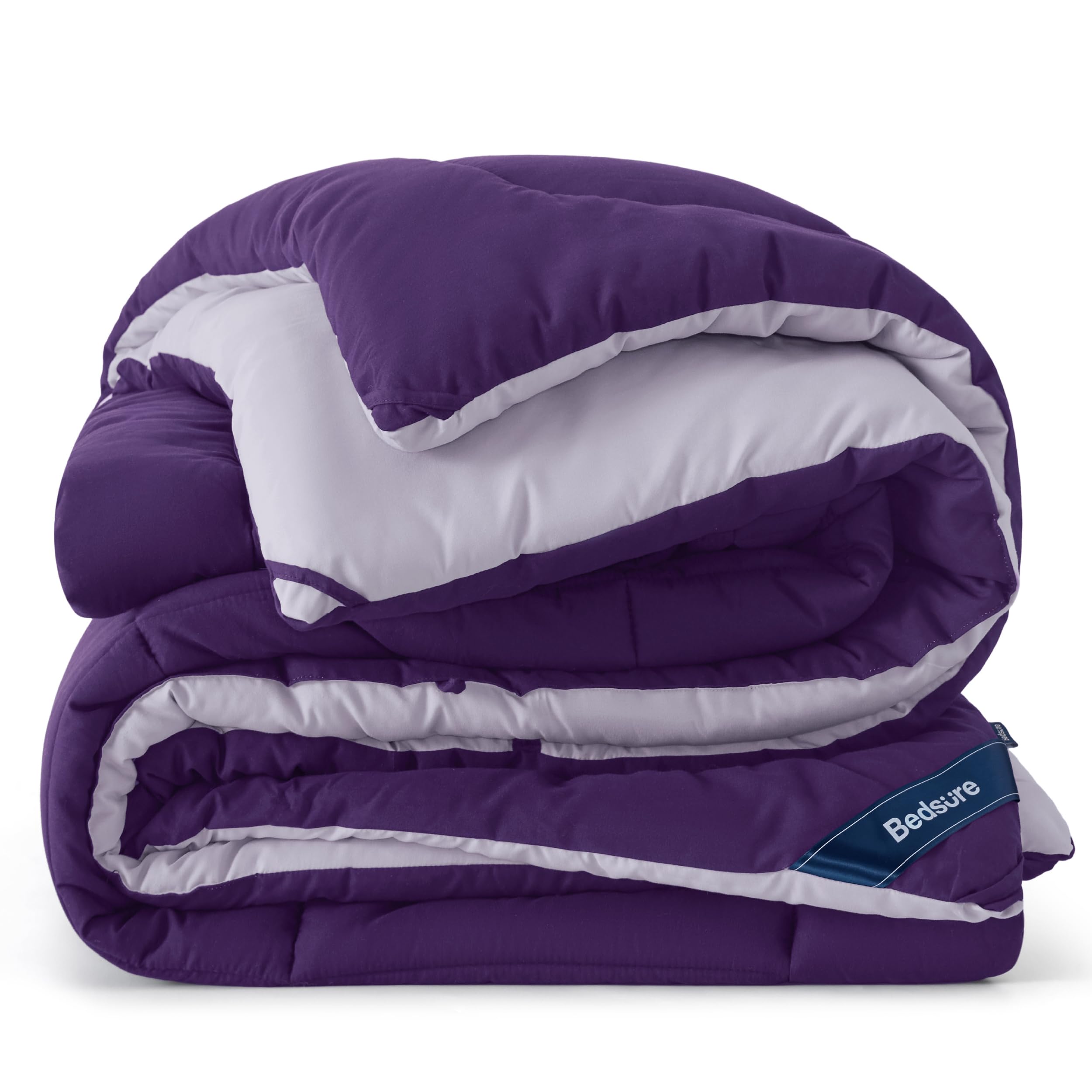 Amazon.com: Bedsure Comforters Queen Size -Duvet Insert Purple/Pale ...