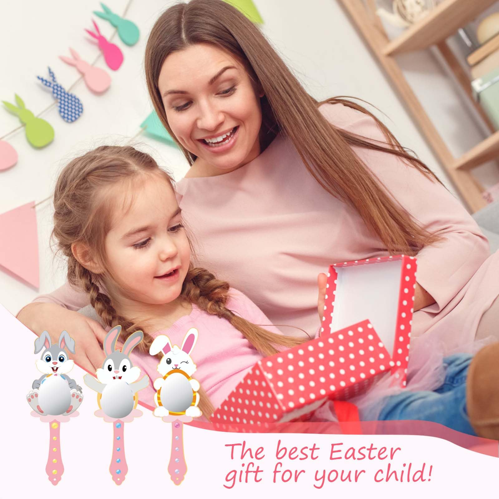 Snapklik.com : 9 Pack Wooden Easter Bunny Craft For Kids Decorate You ...