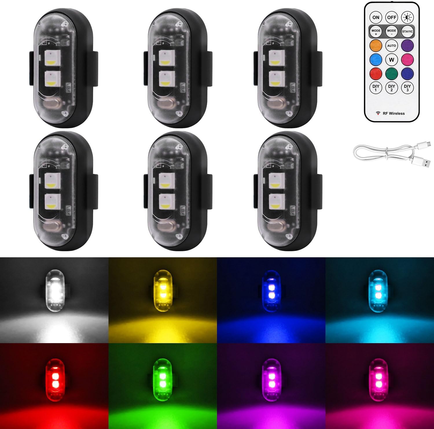 Luces estroboscópicas LED Inalámbricas con Control Remoto, Luces LED ...