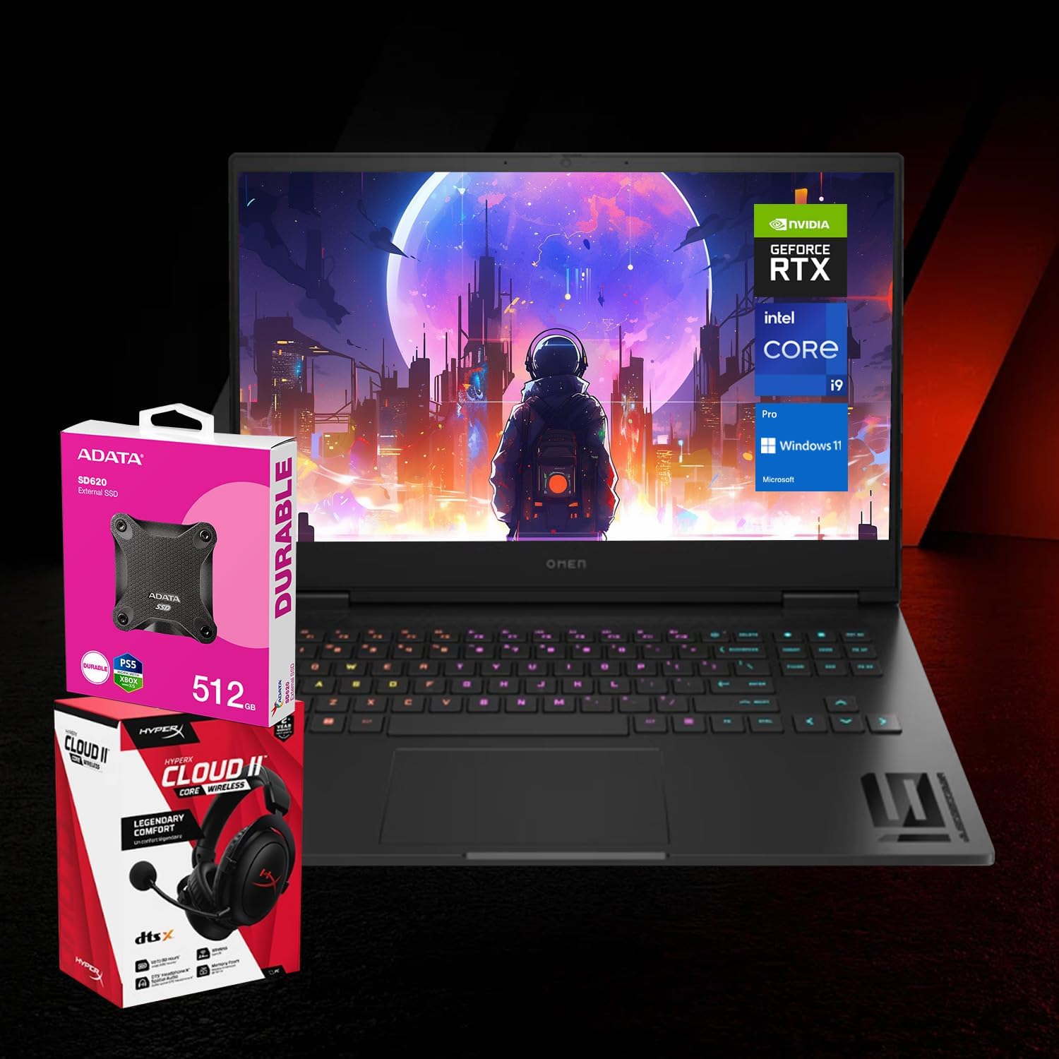 Amazon.com: HP Omen Pro i9 RTX 4080 Gaming Laptop, 16.1" QHD 240Hz ...