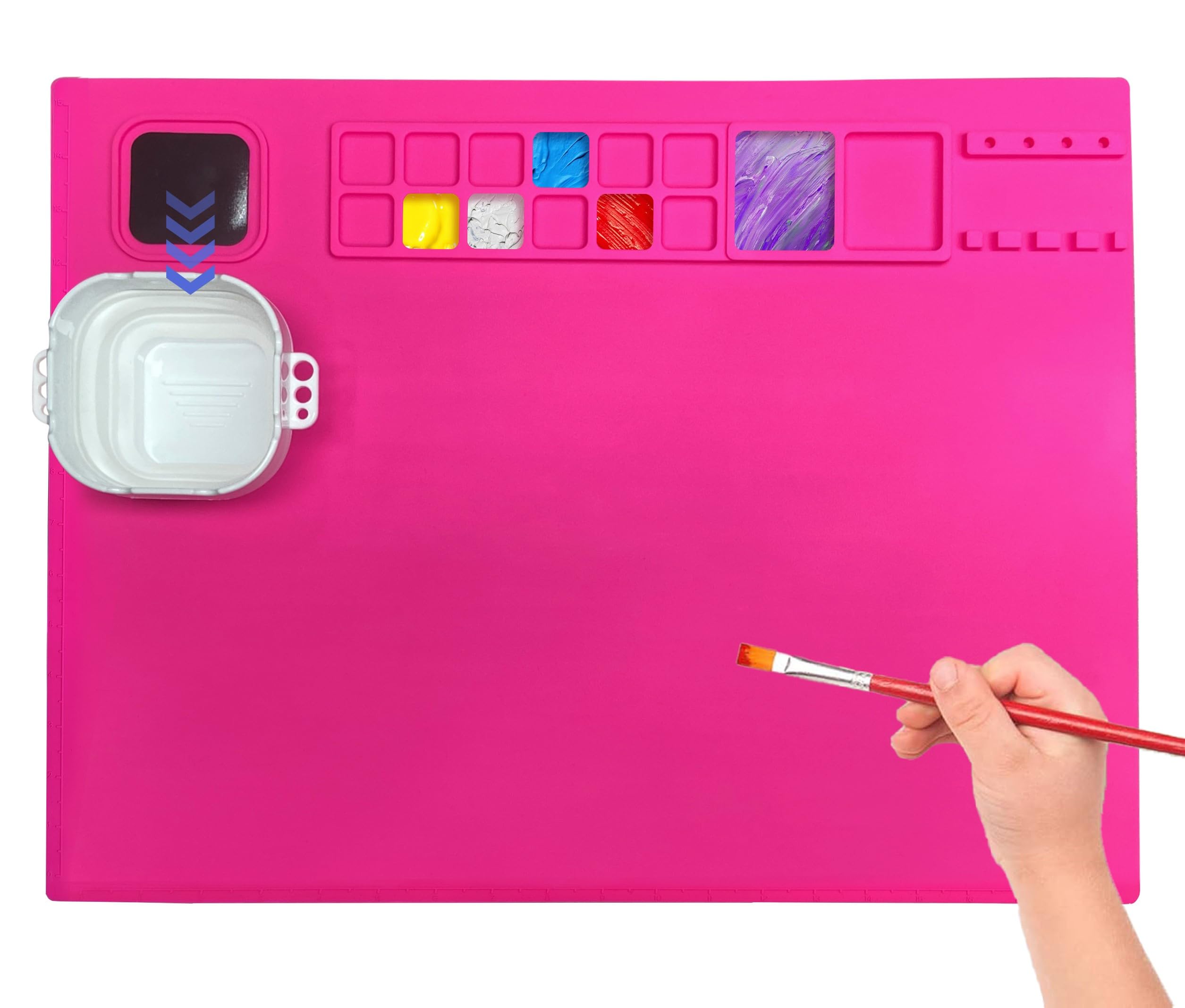 Amazon.com: WISRIGHT Silicone Craft Mat for Kids Easy to Clean(20''x16 ...
