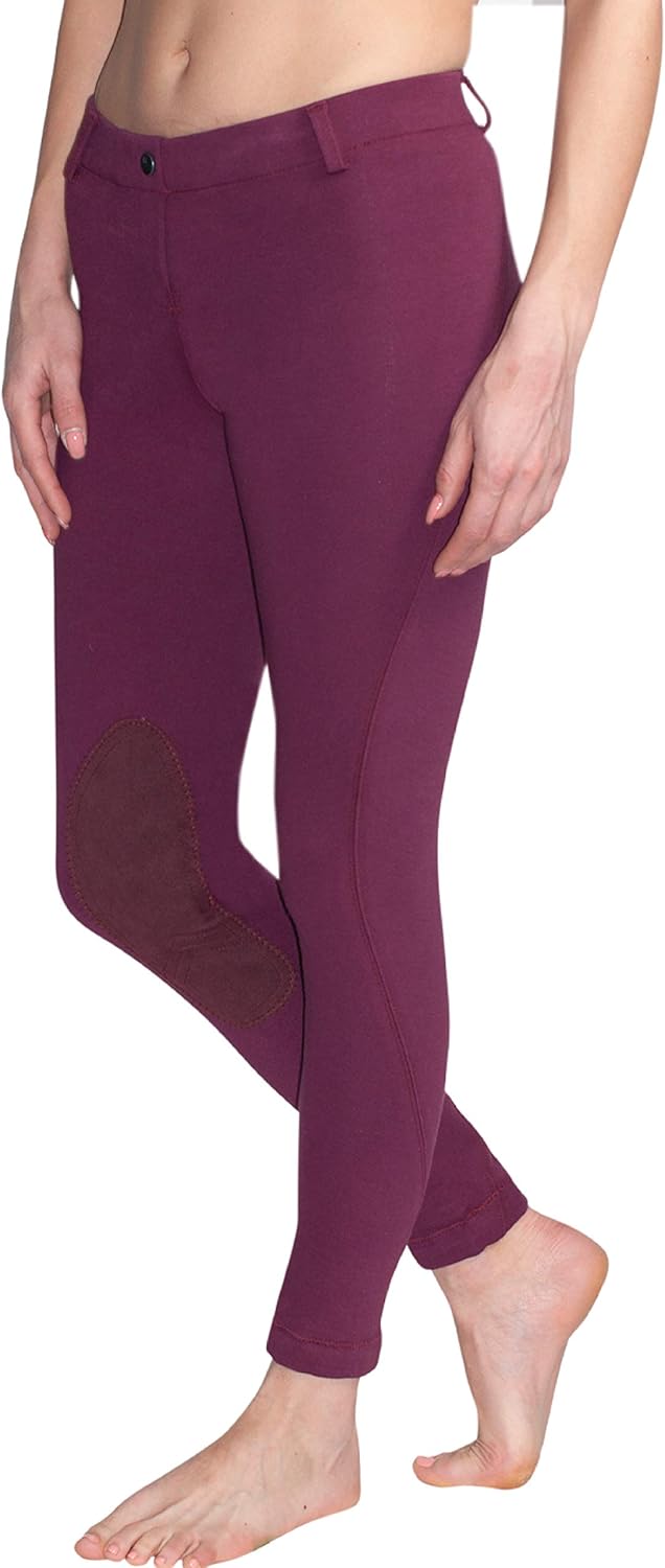 Amazon.com: ELATION Riding Breeches for Women Red Label – Easy Pull-On ...