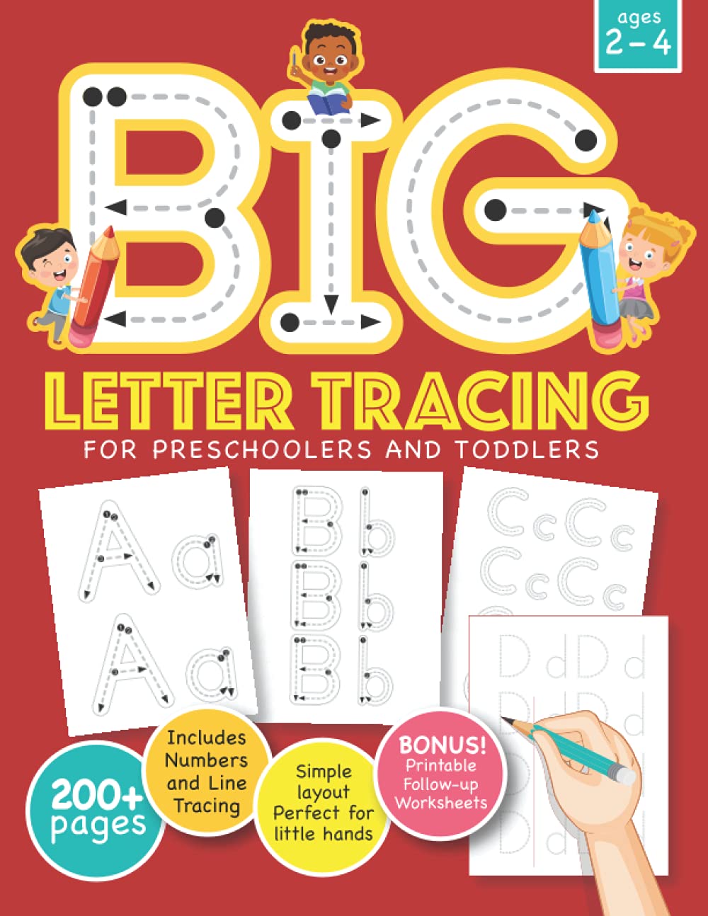 Buy Big Letter Tracing for Preschoolers and Toddlers Ages 2-4: Includes ...
