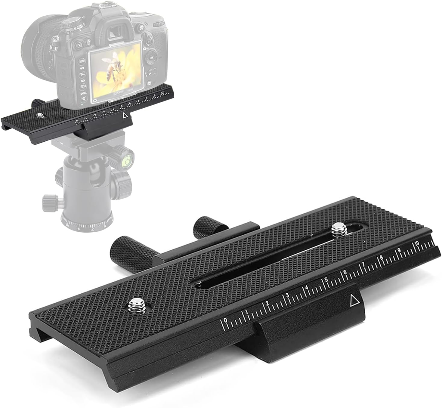 Amazon.com : 16cm/6.3in 2 Way Macro Focusing Rail Slider, 1/4" Quick ...