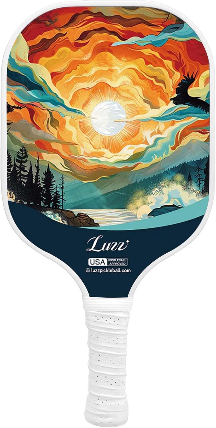 Amazon.com : Luzz Pickleball Paddles, Sandblasted Carbon Fiber ...