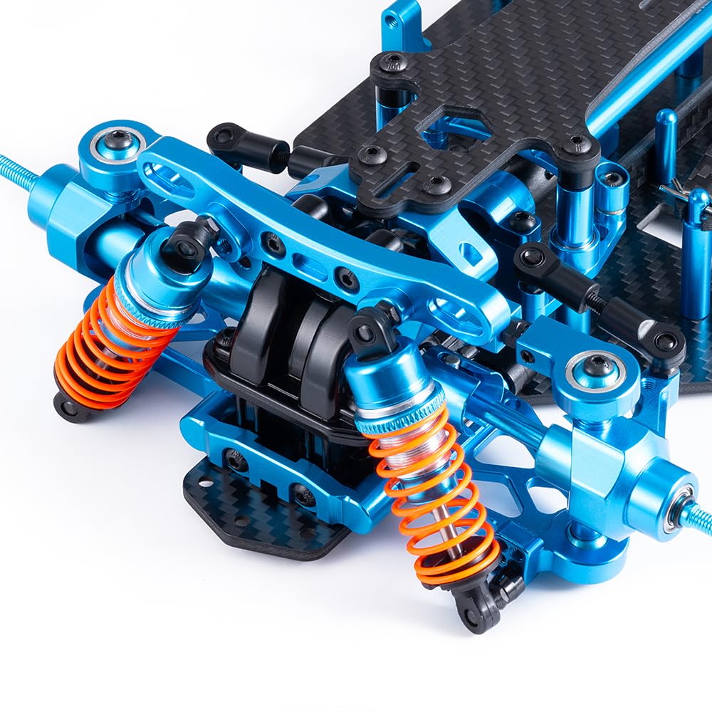 Snapklik.com : 1/10 RC Chassis Frame Kit Metal & Carbon Fiber RC Drift ...