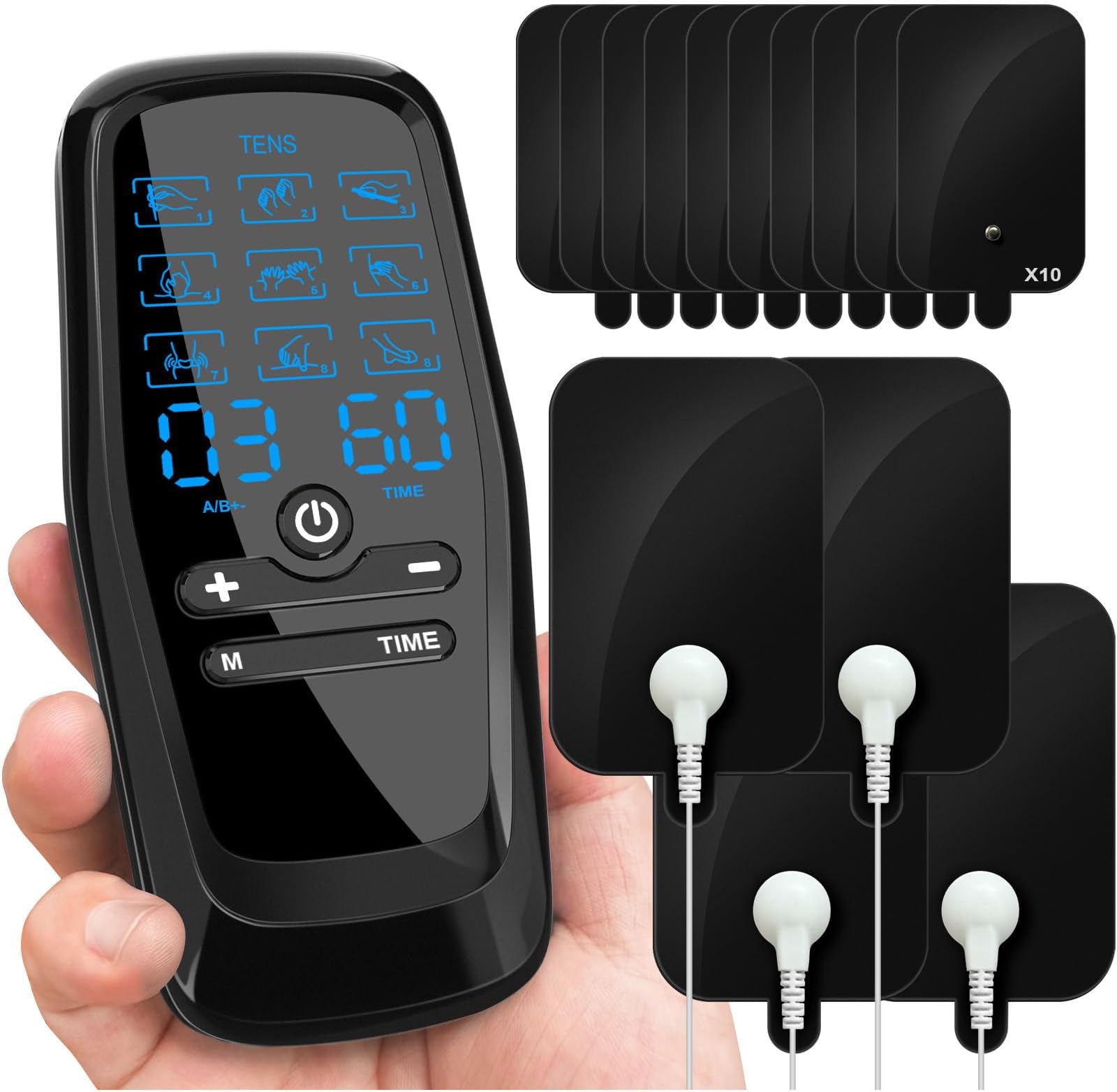 Amazon.com: Dual Channel TENS Unit for Pain Relief Rechargeable ...