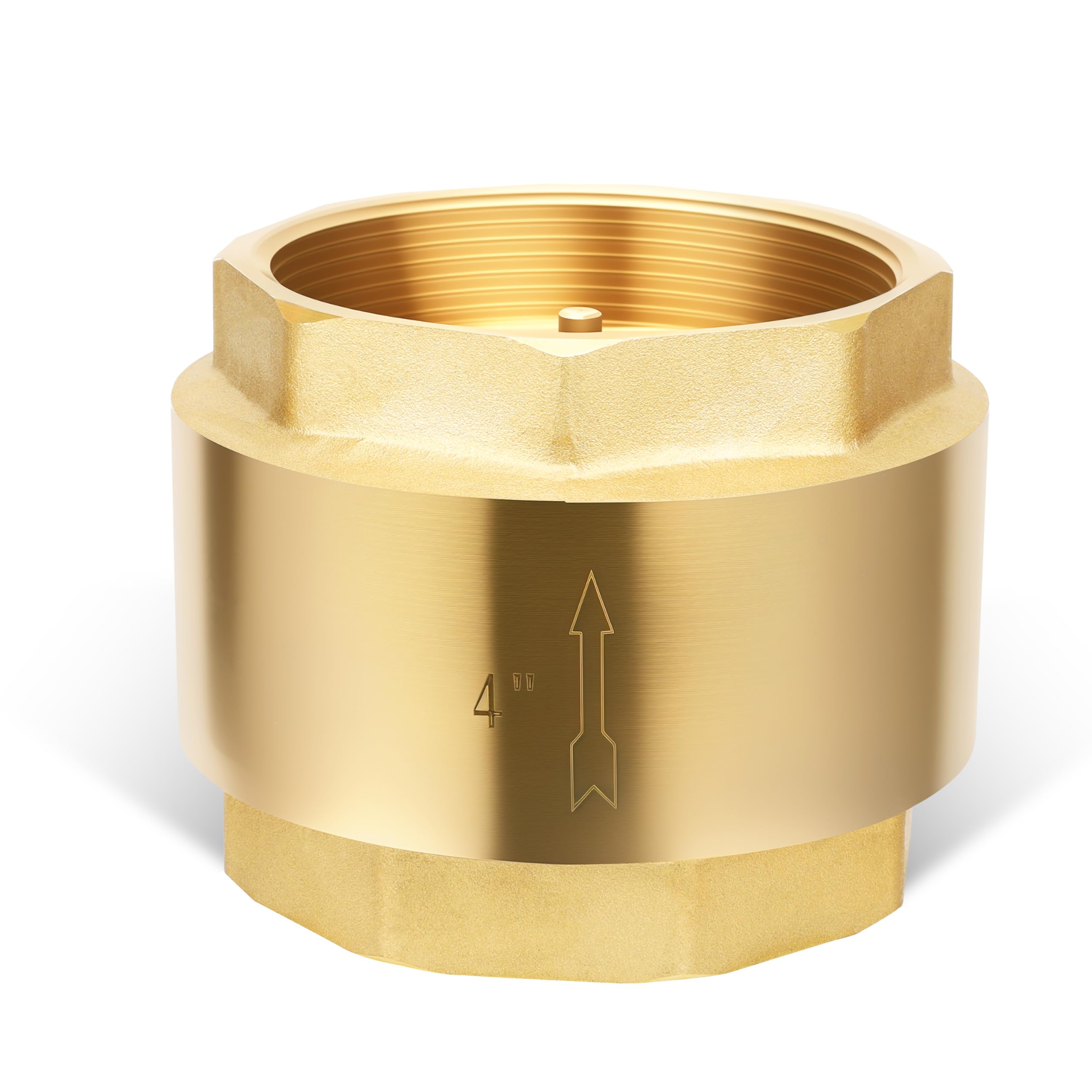 Snapklik.com : 4" NPT Brass Vertical Check Valve, NPT Thread Vertical ...
