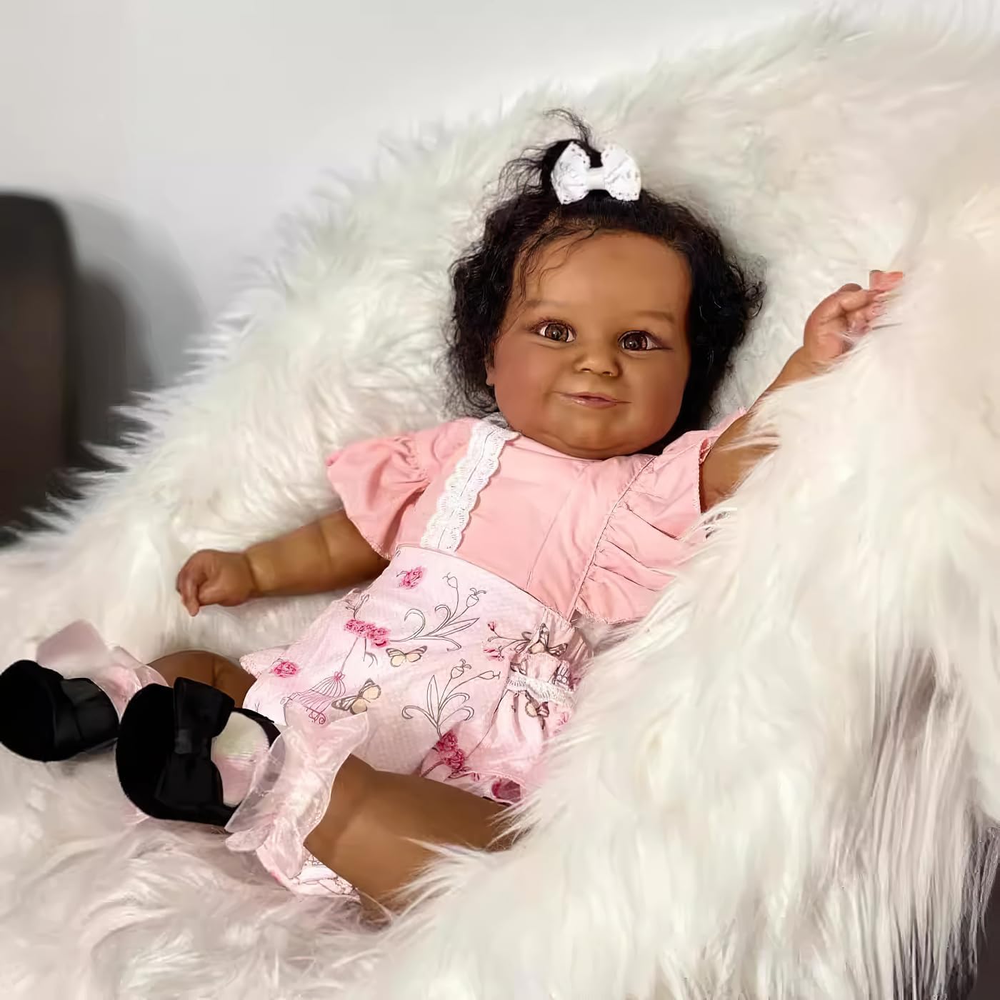 Amazon.com: Wamdoll 24Inches Sweet Smiling So Truly Reborn Baby Girl ...
