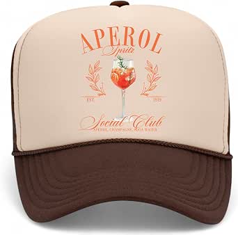 Aperol Spritz Social Club Trucker Hat | Margs Tequila Drinking Funny ...