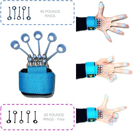 Amazon.com : Finger Exerciser Hand Exerciser Forearm Strengthener Hand ...