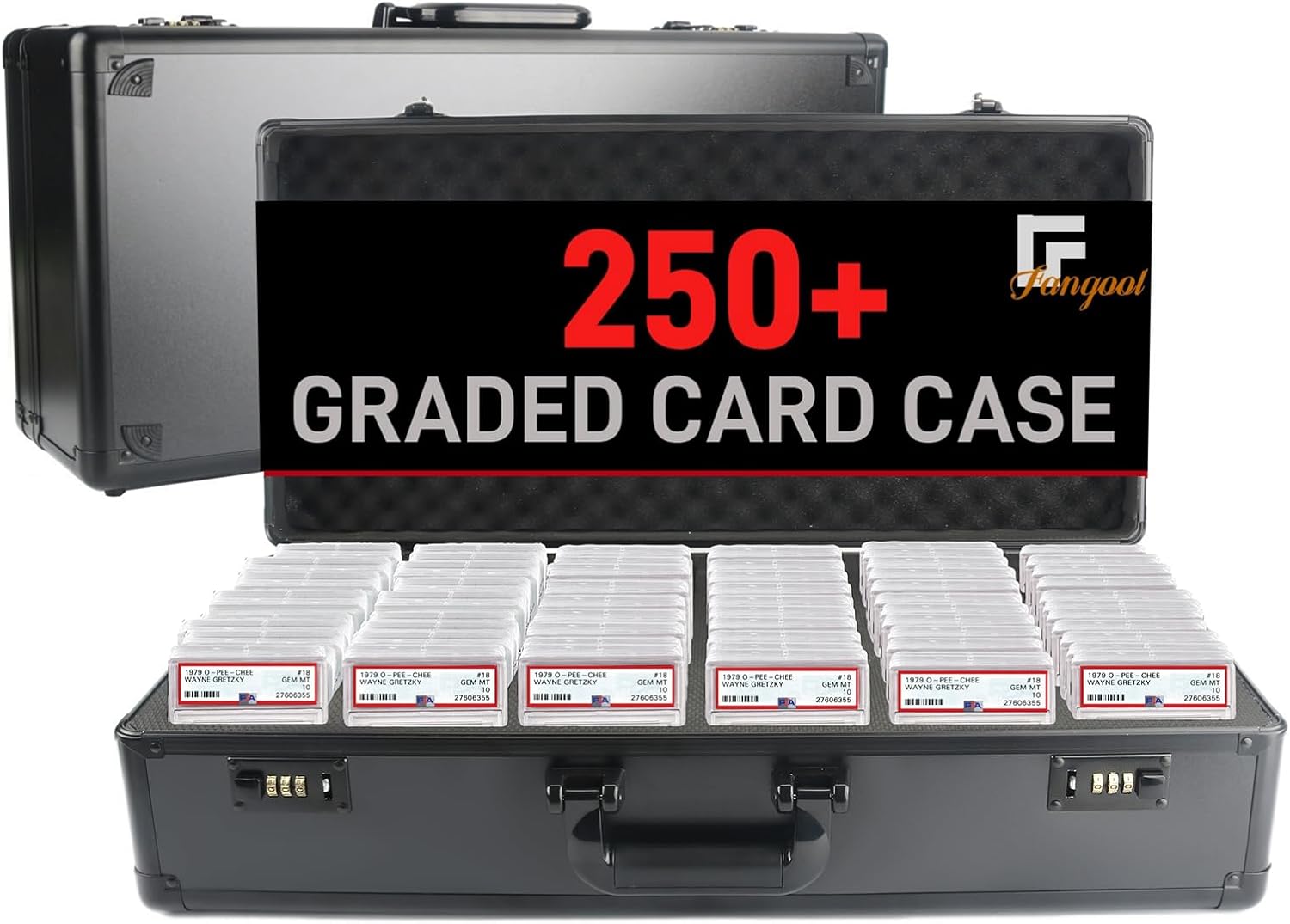 Amazon.com: Fangool NEW 6 Row 250+ Graded Card Case Psa Graded Card ...