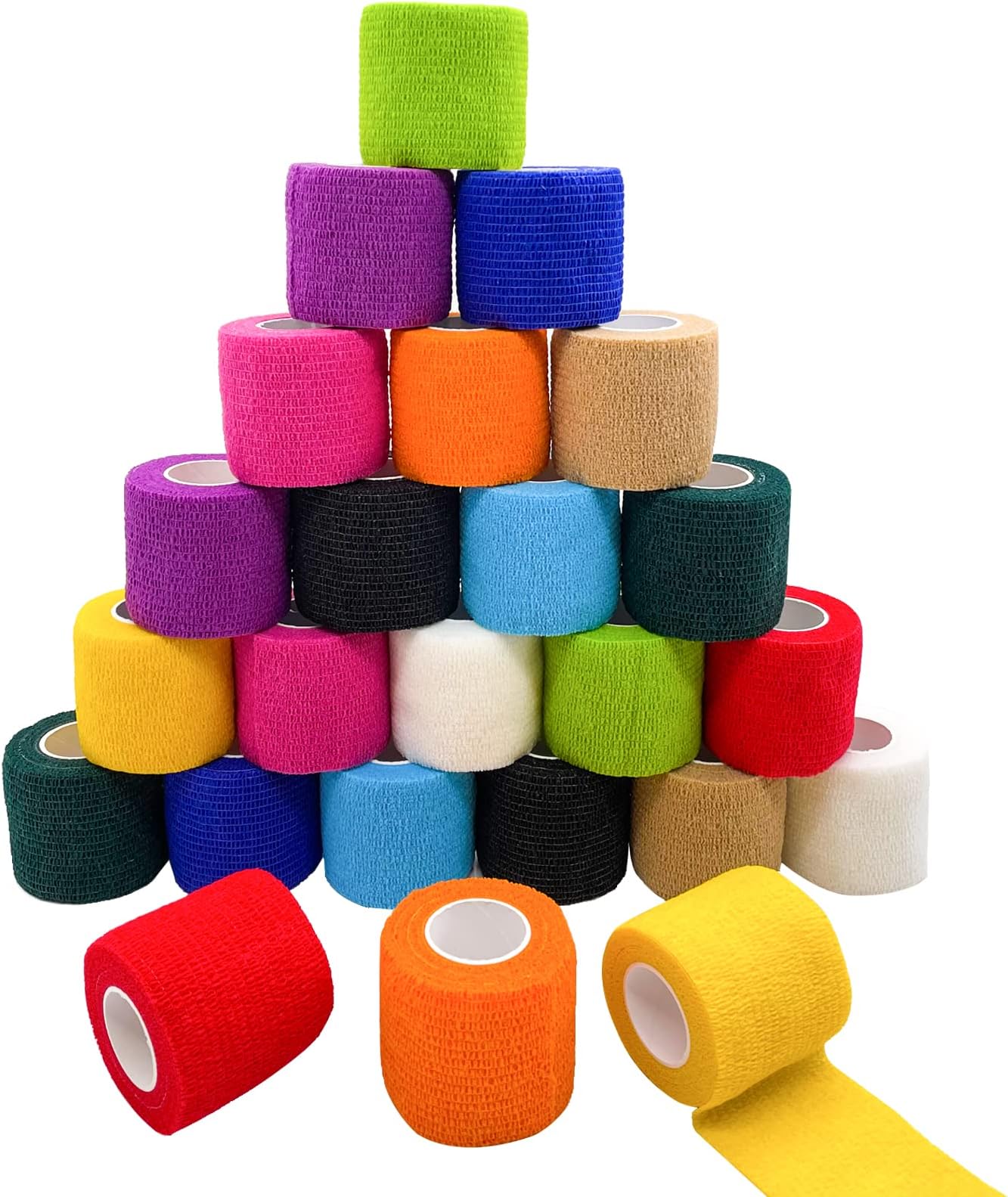 Amazon.com: 24 Pack 4” x 5 Yards Self Adhesive Bandage Wrap Athletic ...