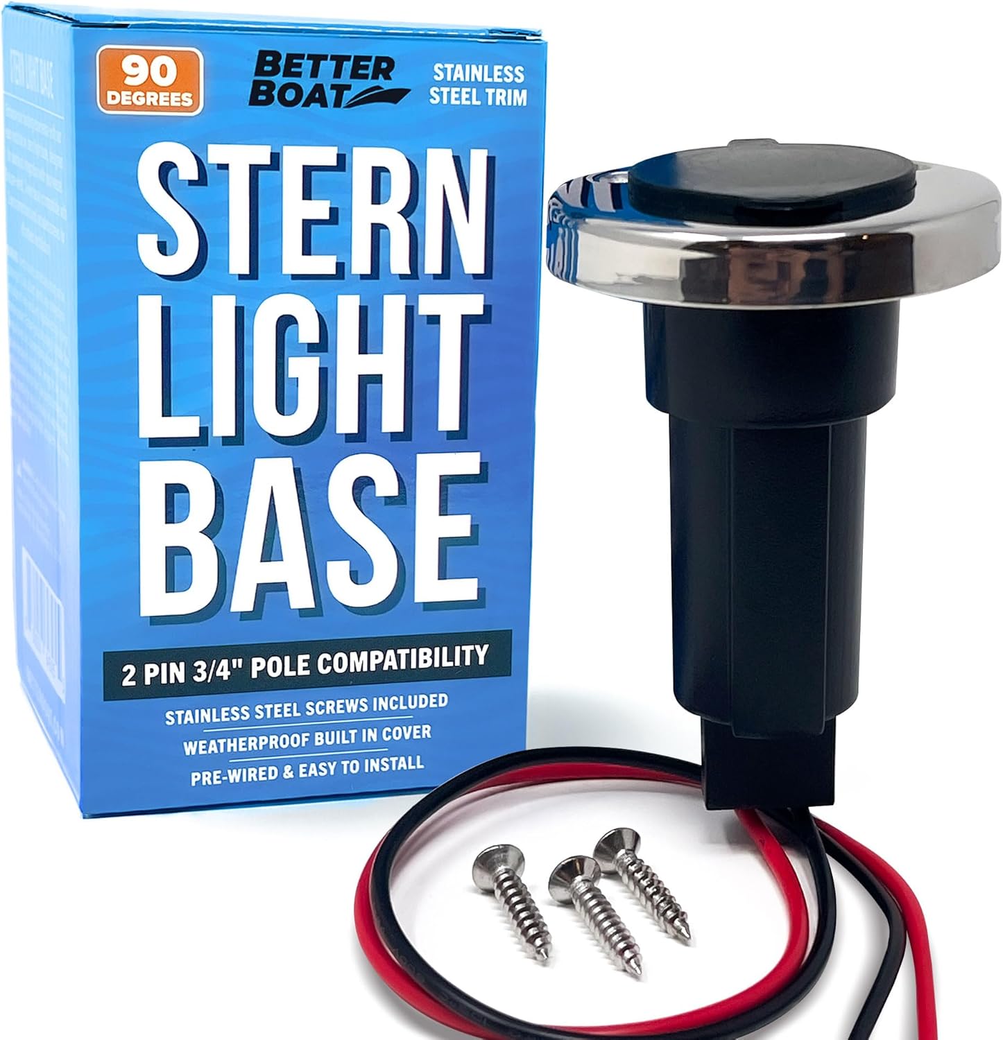 Amazon.com: Boat Stern Light Base, Navigation and Anchor Light Base ...