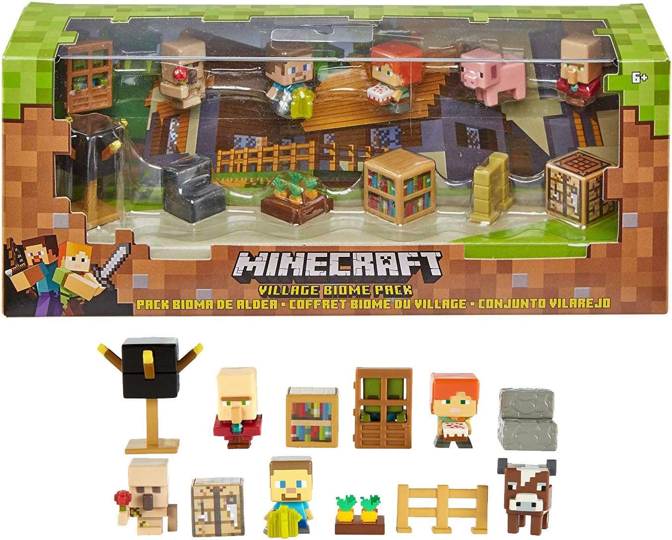 Amazon.com: Mattel Minecraft Village Biome Pack : Toys & Games