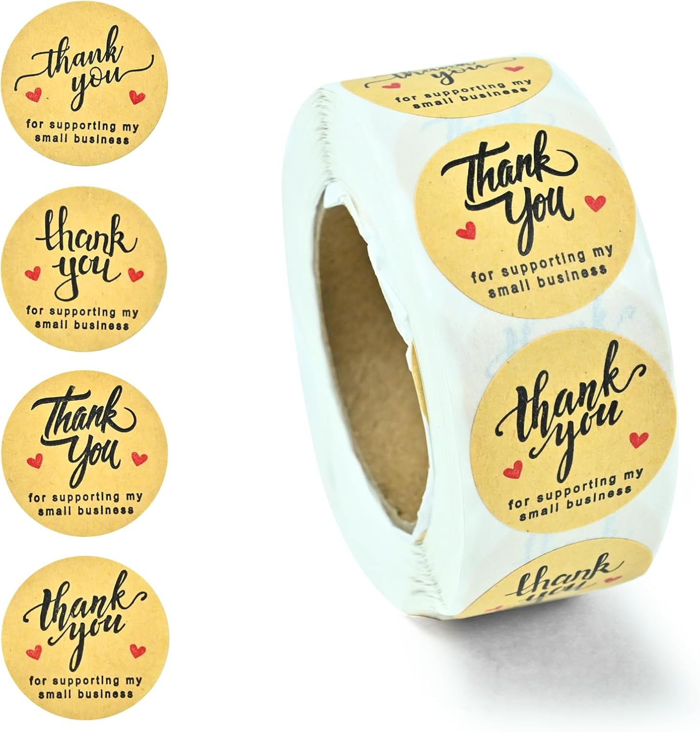 Amazon.com : Nabeiz Thank You Stickers for Small Business Owners - 500 ...