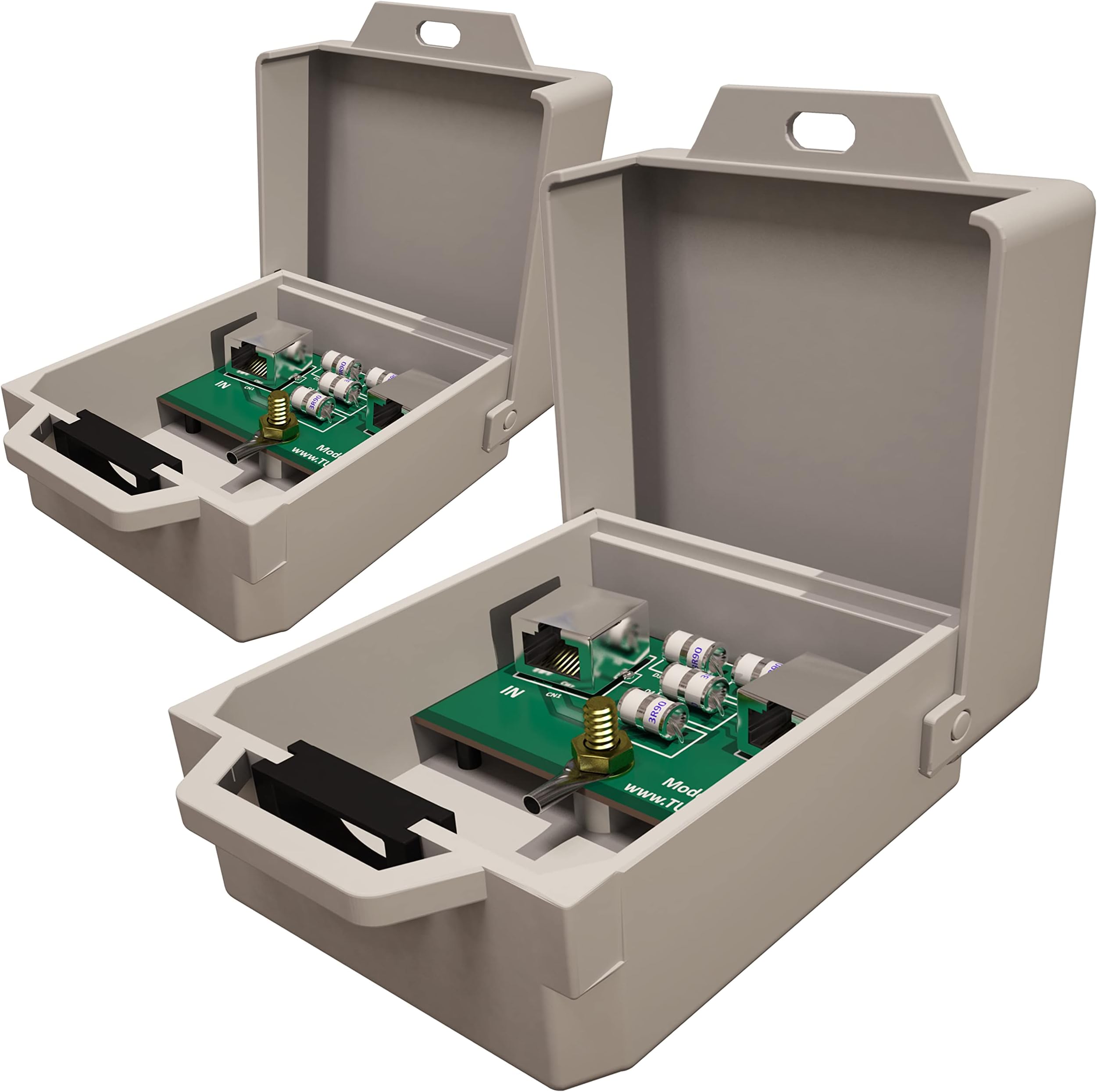 Amazon.com: Outdoor Ethernet Surge Protector (2 Pack) PoE+ Gigabit ...