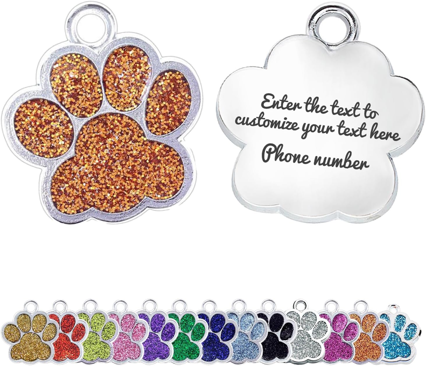Amazon.com: Dog Tags Personalized for PET - Claw Shape Stainless Steel ...