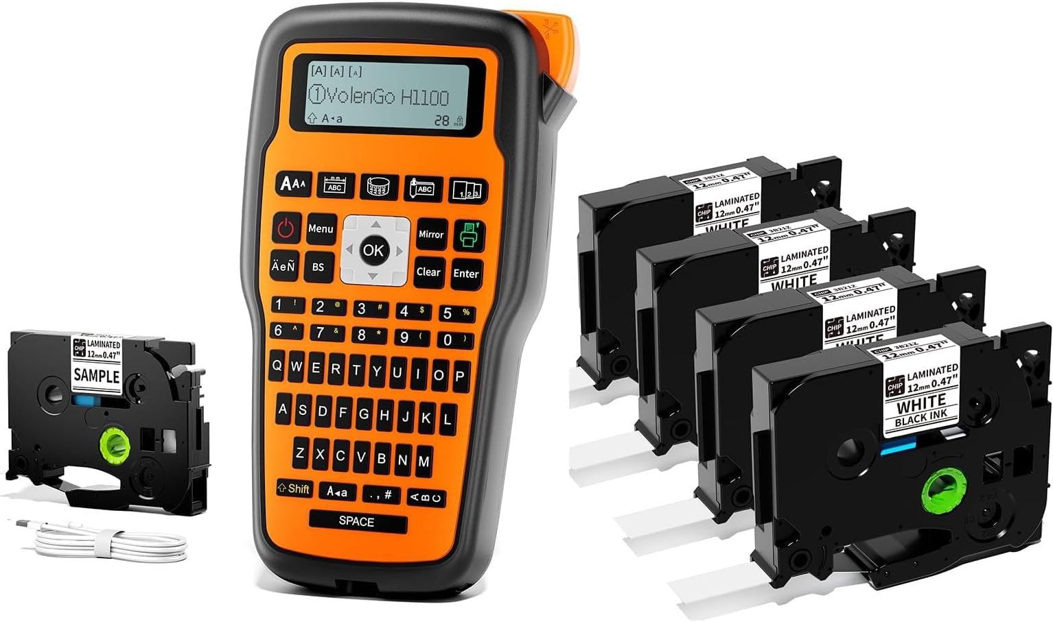 Amazon.com: Label Maker Machine with-Tape, Industrial Label Maker ...