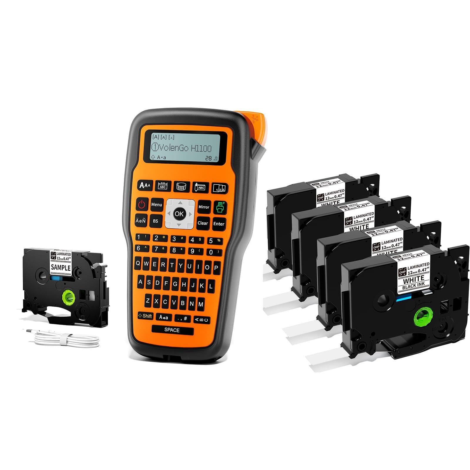 Amazon.com: Label Maker Machine with-Tape, Industrial Label Maker ...