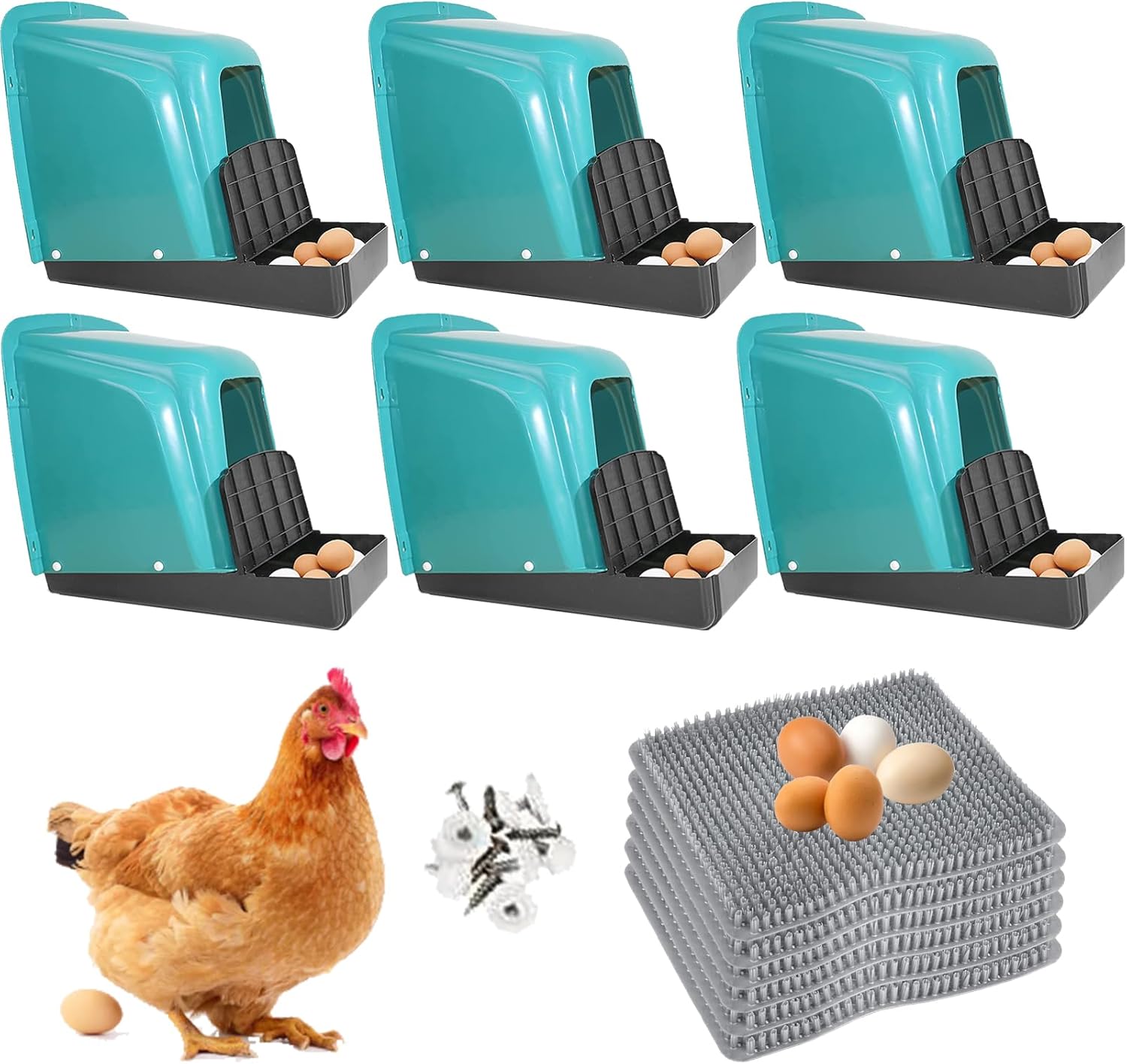 Amazon.com: MORICERE Chicken Nesting Box Chicken Laying Boxes with ...