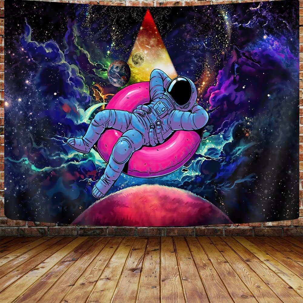 Amazon.com: Cool Astronaut Tapestry Trippy Spaceman Tapestry for Mens ...