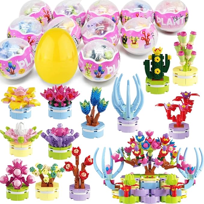 Amazon.com: UMEELR 12Pcs Pre Filled Easter Eggs Kit, 12 in 1 Succulent ...