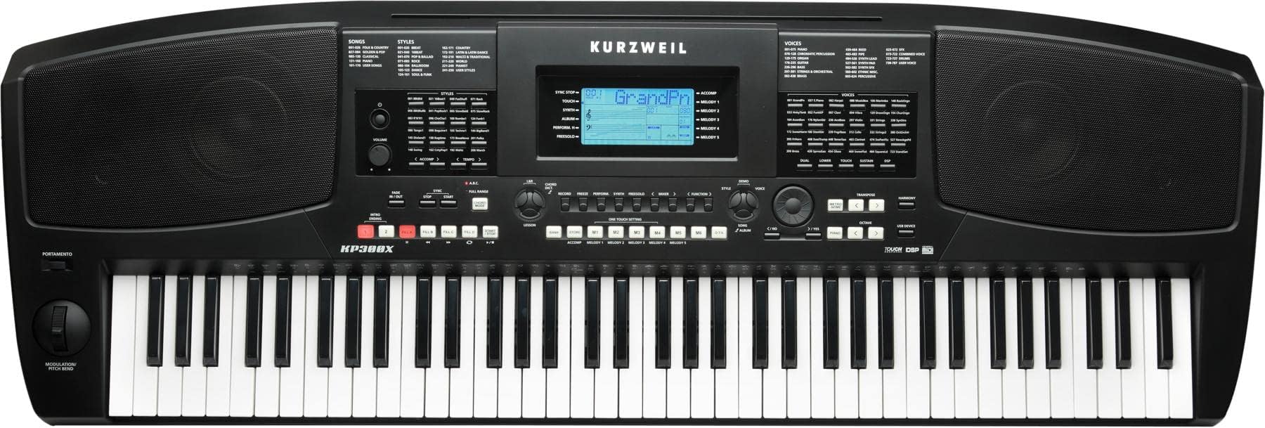 Amazon.com: RockJam, 61-Key Portable Keyboard, Full (RJ640-XS ...